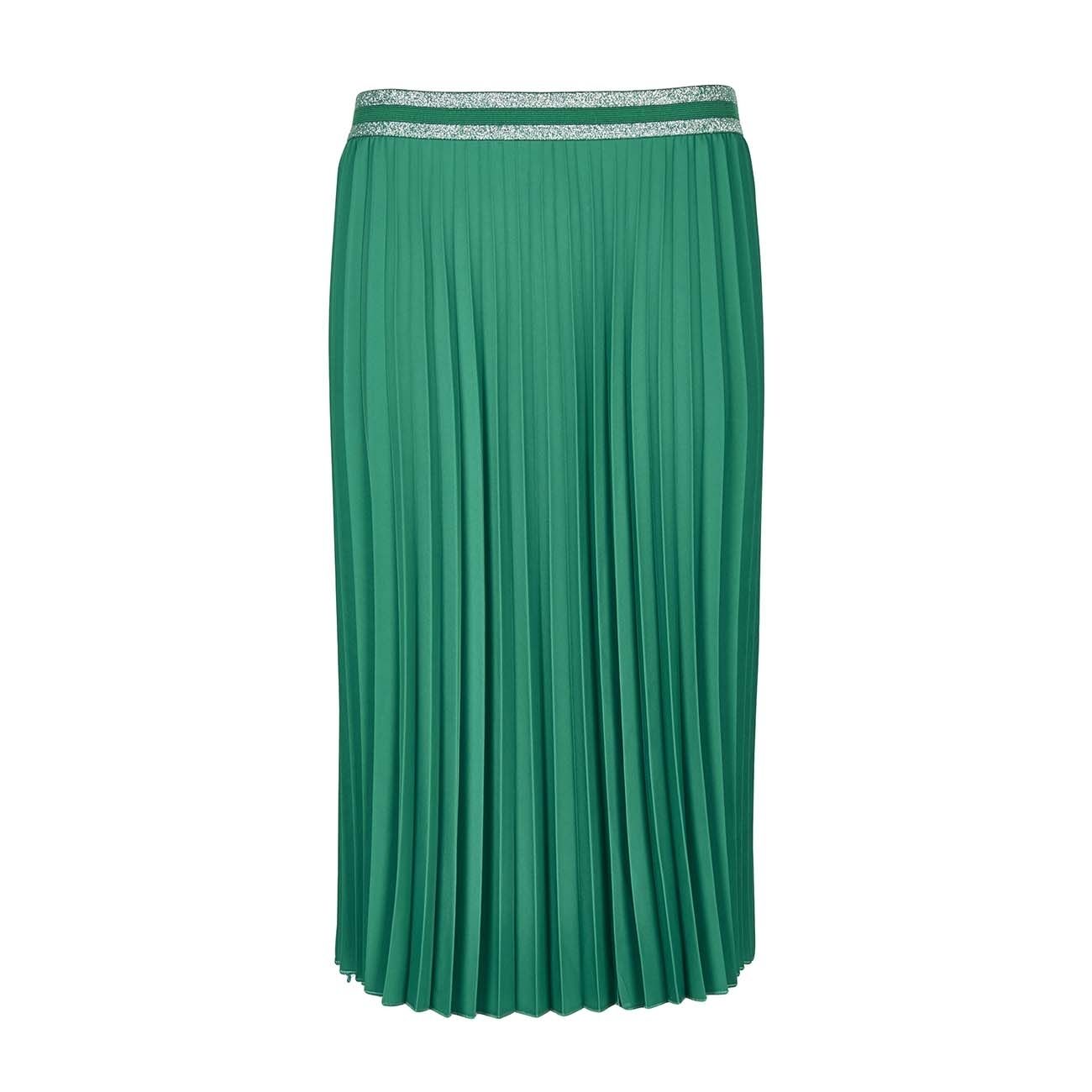 KOCCA MIDI PLEATED SKIRT Woman Green | Mascheroni Sportswear